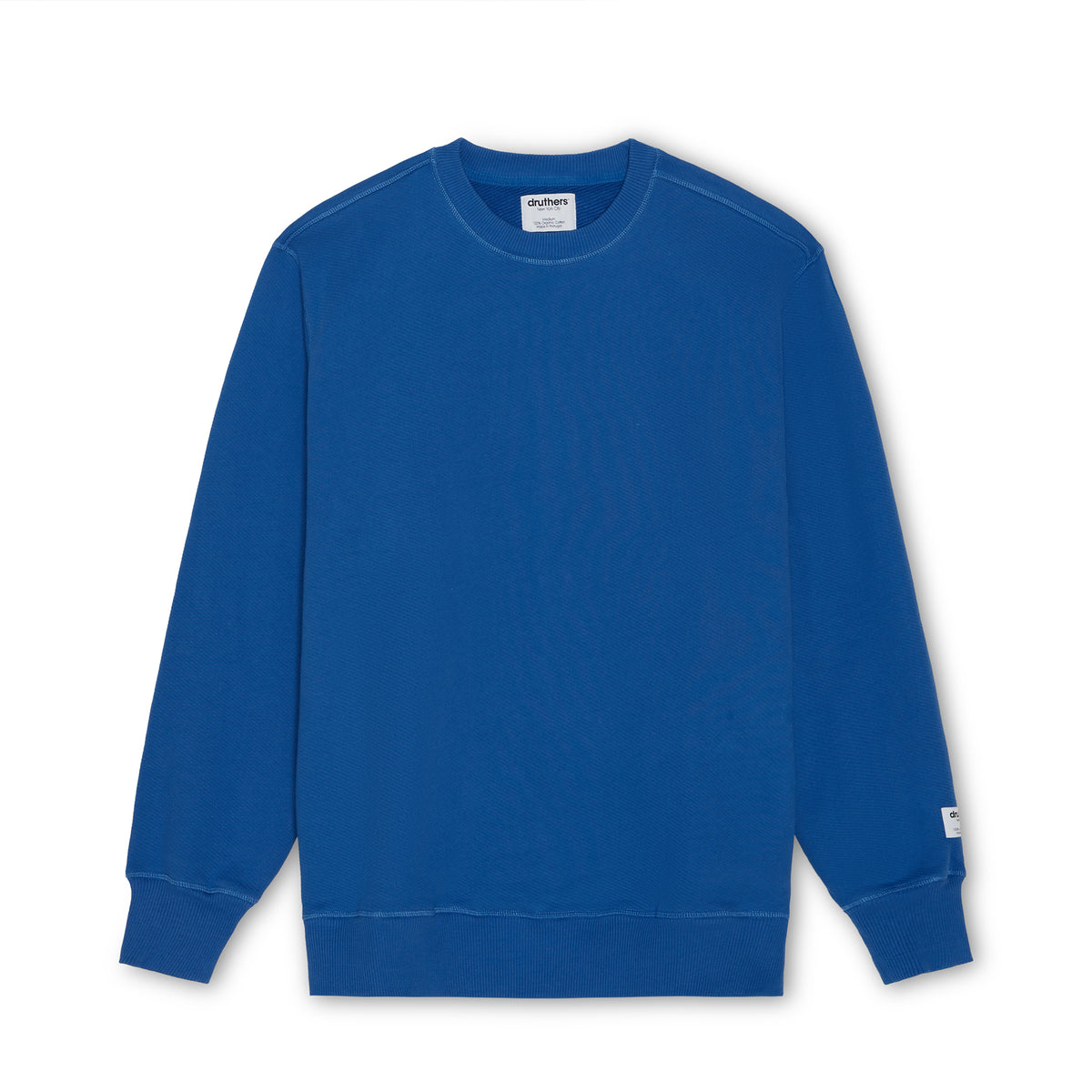 Organic Cotton 685 GSM French Terry Crewneck Sweatshirt - Beaucoup Blu ...