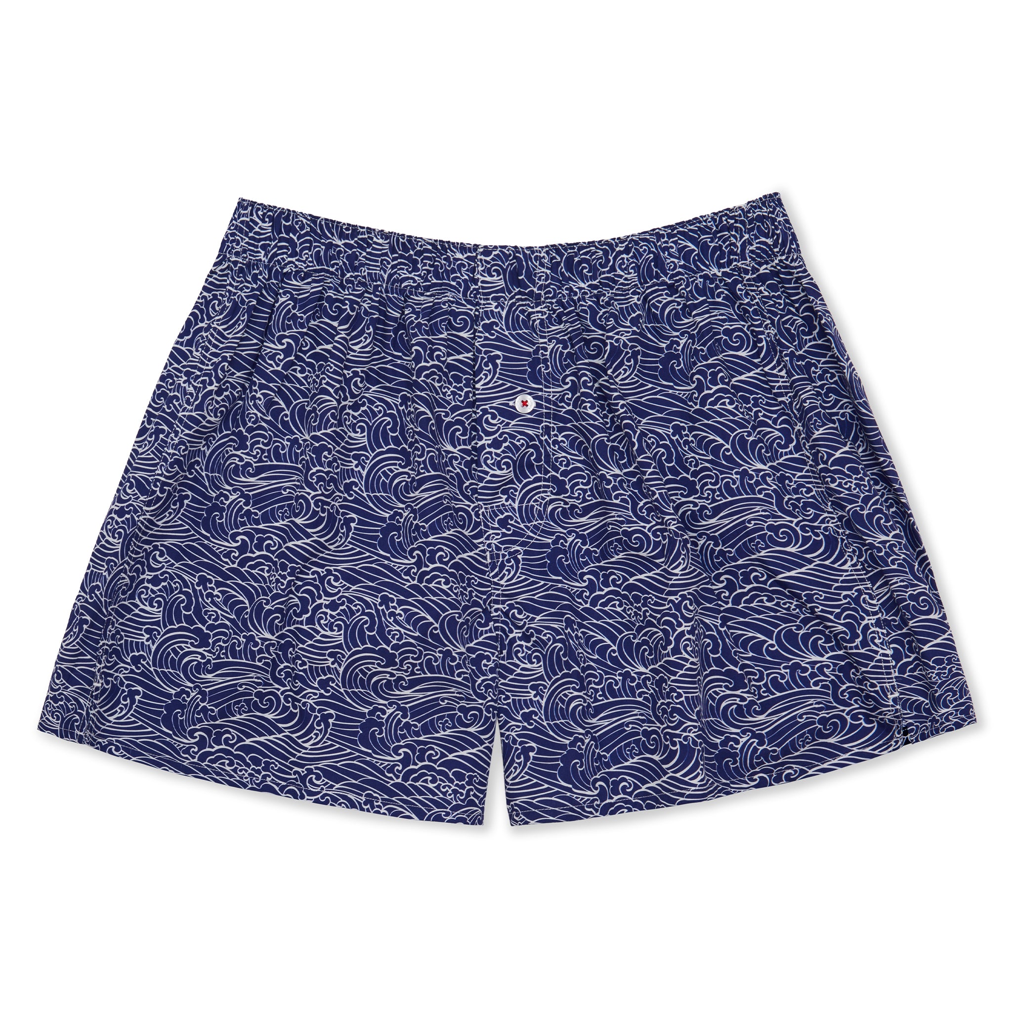 Organic Cotton Japanese Waves Boxer Shorts – Druthers NYC